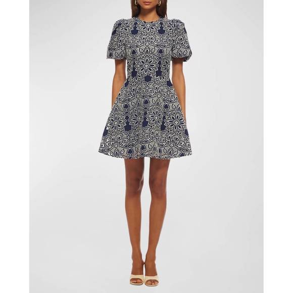 Shoshanna | Dresses | New Shoshanna Trace Dress In Navyoptic | Poshmark